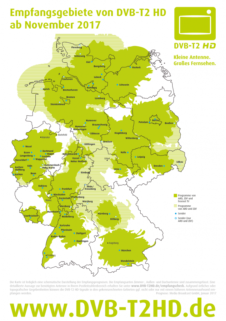 Neue DVB-T2-Ausbaustufe ab November 2017: Vorsicht, Funkstörungen ...